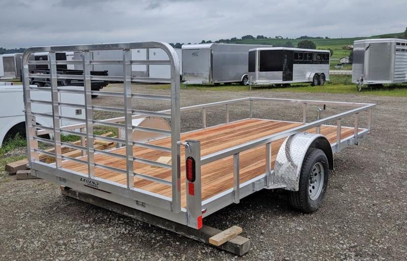 New 2024 Legend 7x14 Open Deluxe Aluminum Utility Trailer | Mount ...