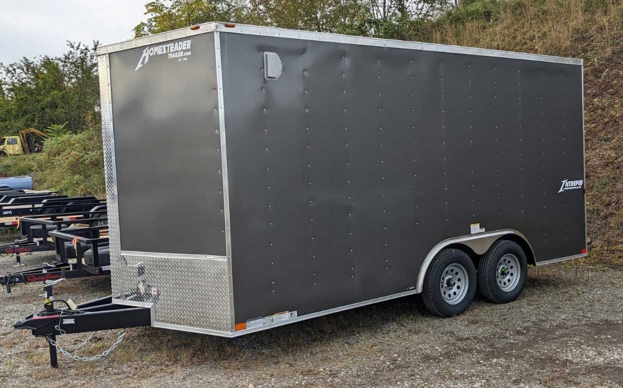 New 2024 Homesteader 8.5x16 Intrepid V-Nose Cargo Trailer w/ Ramp ...
