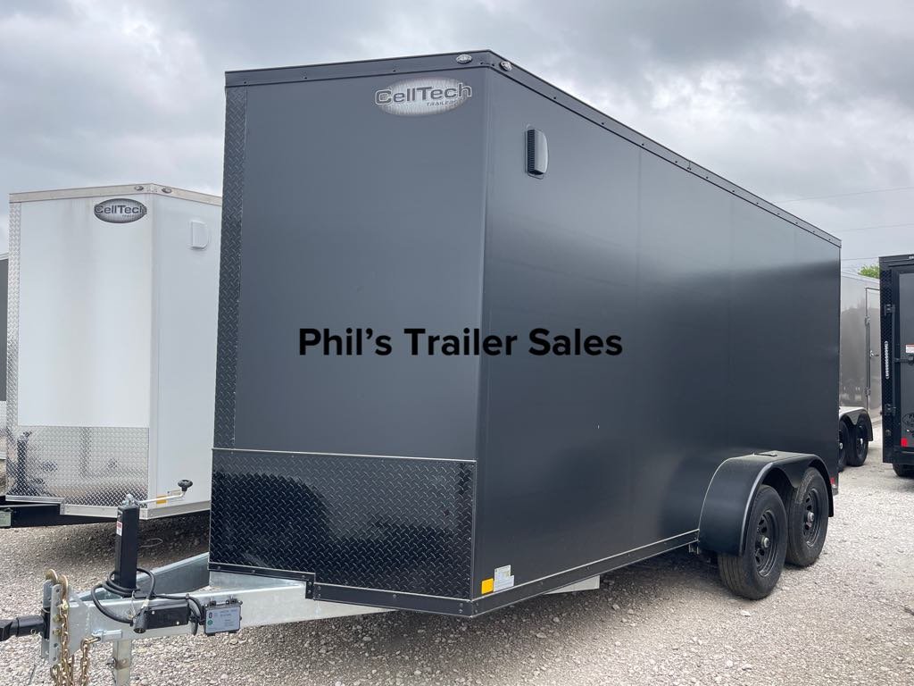 New 2024 Cell-Tech Trailers NEW 7X16 V-NOSE ENCLOSED TRAILER CARGO ...