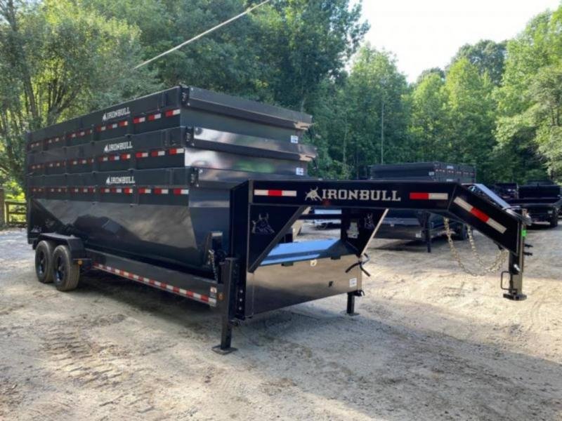 New 2025 IRON BULL 20' ROLL OFF DUMP TRAILERS WITH 3 BINS Dump Trailer ...