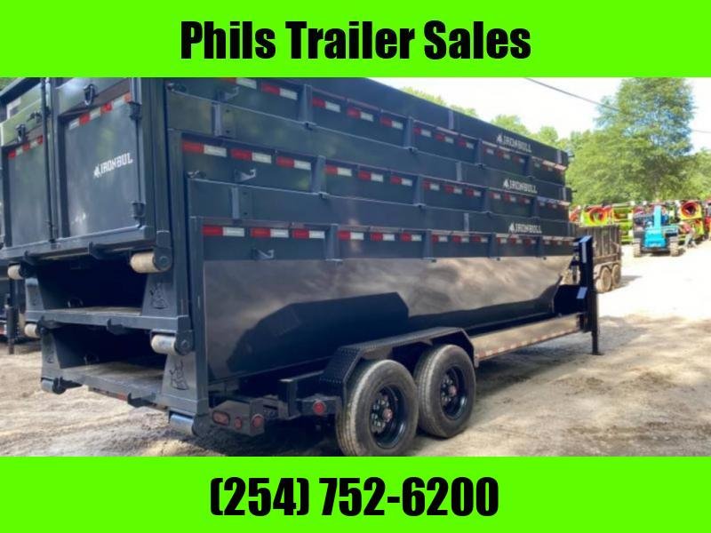 New 2025 IRON BULL 20' ROLL OFF DUMP TRAILERS WITH 3 BINS Dump Trailer ...