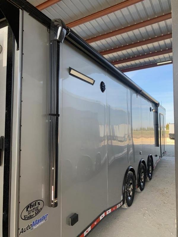 New 2025 CONTINENTAL CARGO NEW 85X34 ENCLOSED RACE TRAILER BATHROOM ...