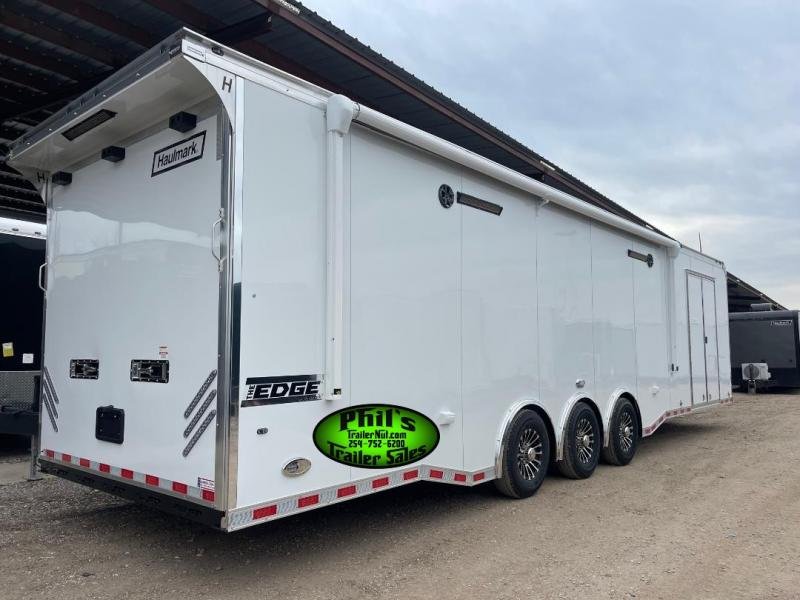 New CLOSEOUT MODEL 34' Haulmark EDGE PRO ELECTRIC AWNING Hydraulic JACK ...