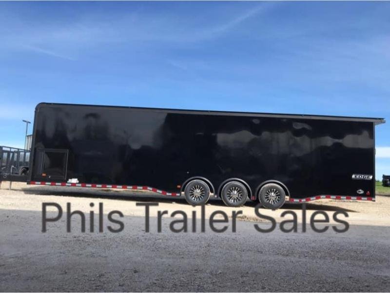 New 34' Haulmark EDGE PRO RACE TRAILER 2 AWNING BLACKOUT PACKAGE ...