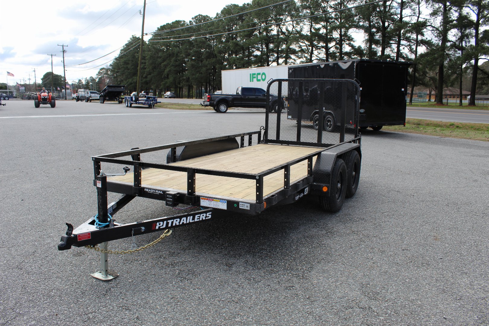 New 2024 PJ TRAILERS 14ft UK 10K w/ 4ft Fold Up Gate Utility Trailer ...