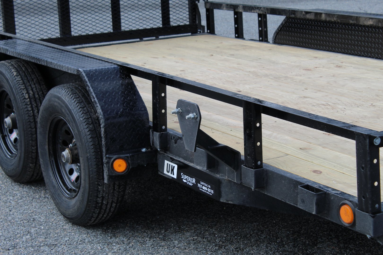 New 2024 PJ TRAILERS 14ft UK 10K w/ 4ft Fold Up Gate Utility Trailer ...