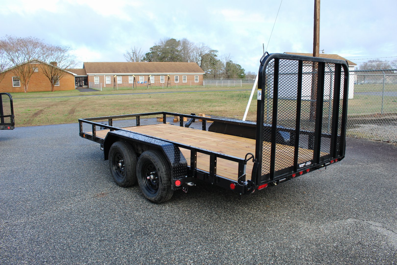 New 2024 PJ TRAILERS 14ft UK 7K w/ 4ft Fold In Gate Utility Trailer | Suffolk Virginia