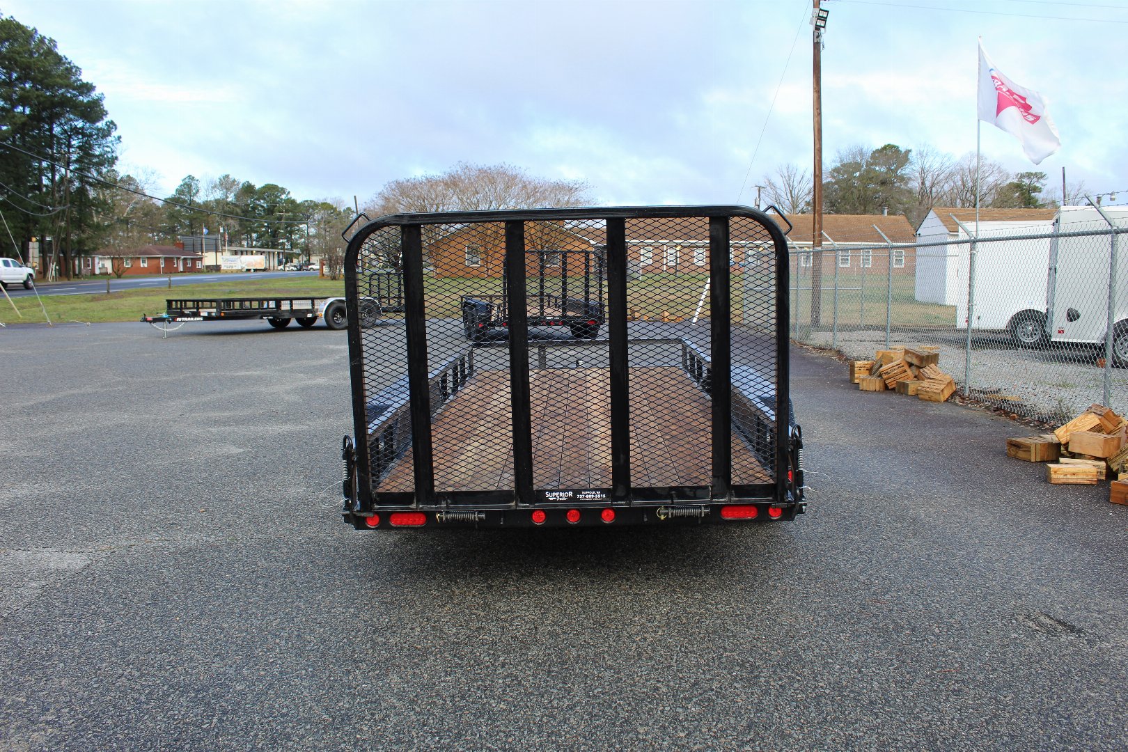 New 2024 PJ TRAILERS 16ft UK 7K w/ 4ft Fold In Gate Utility Trailer | Suffolk Virginia