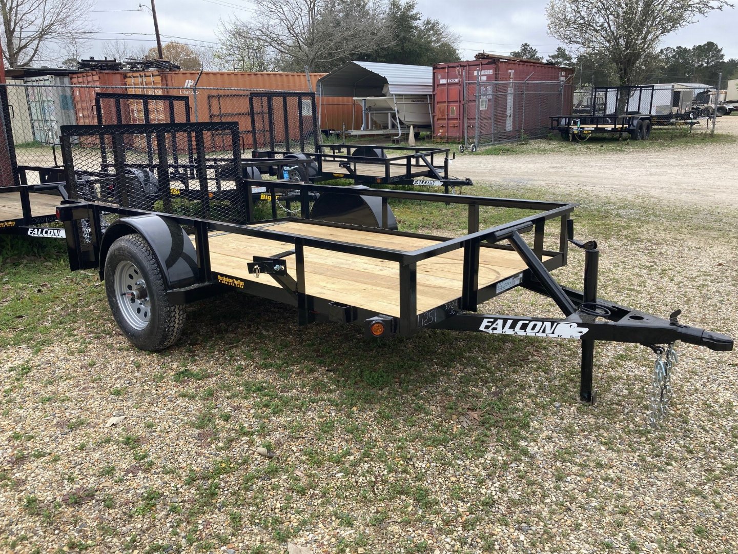 New 2024 Falcon Trailers 5x10 SA w/Dove Tail Utility Trailer | Pearl River Louisiana