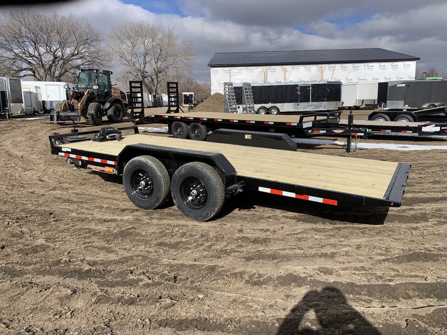 New NEW 2024 H&H Speedloader 18’ Manual TILT flatbed with WINCH Trailer ...