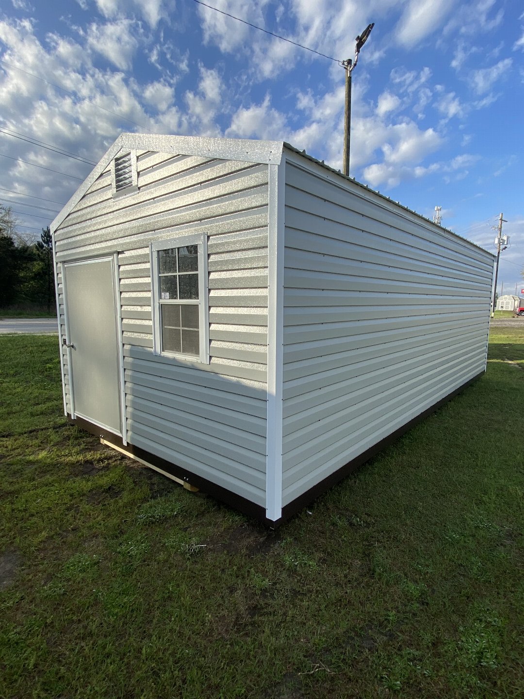 New 2024 Lark 12X24 Lapsider Steel Frame Shed (SOLD) | Blackshear Georgia