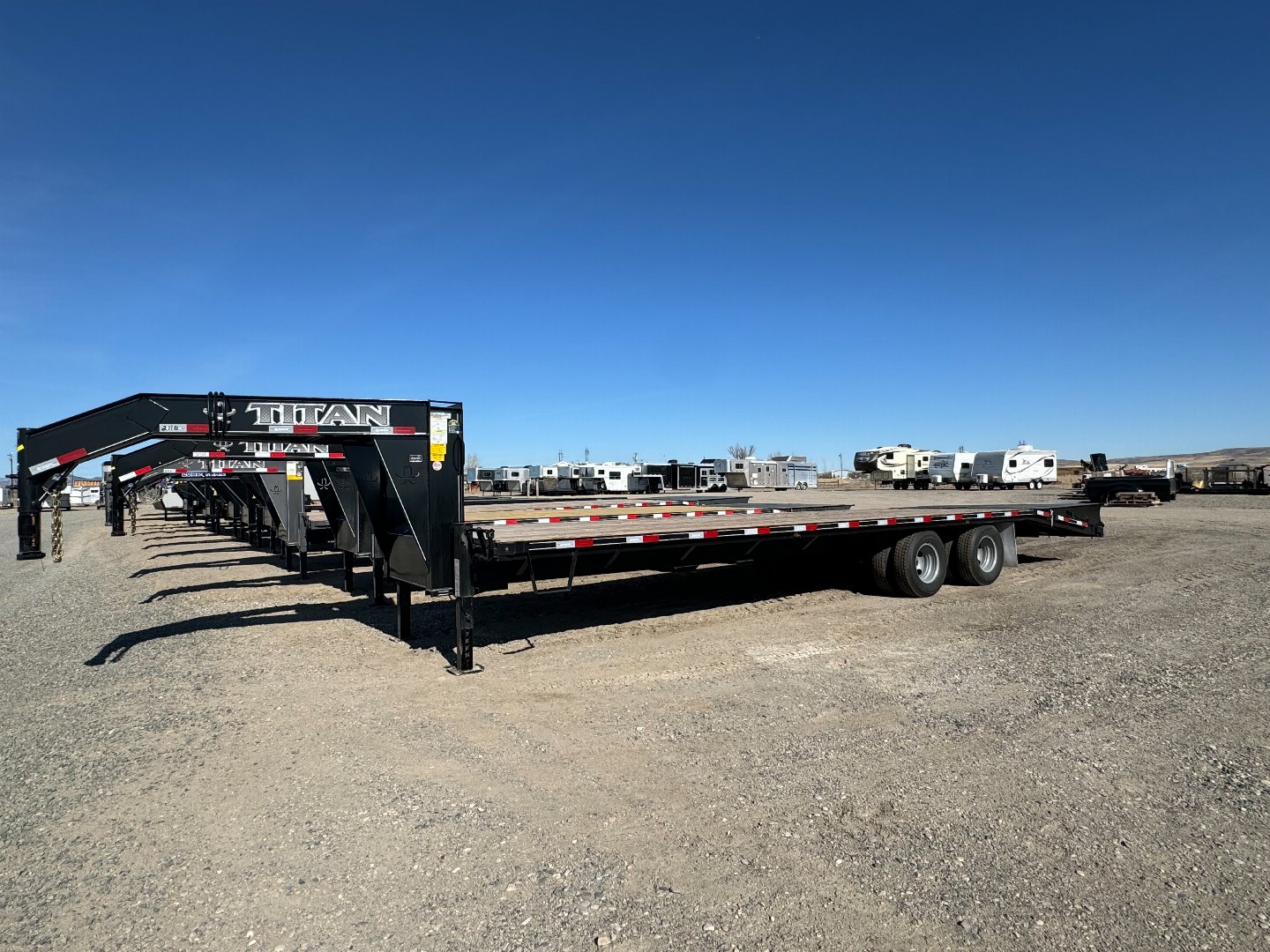 New 2024 TITAN TRAILER 30' WIDE GLIDE TANDEM DUAL Deckover Trailer ...
