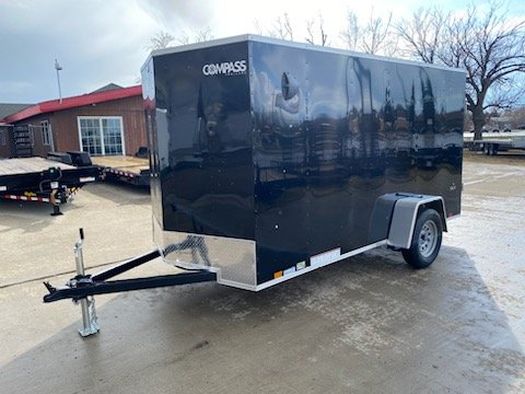 New 2024 COMPASS OB 6 x 12 Outback DLX Flat Top V-Nose Enclosed Cargo ...