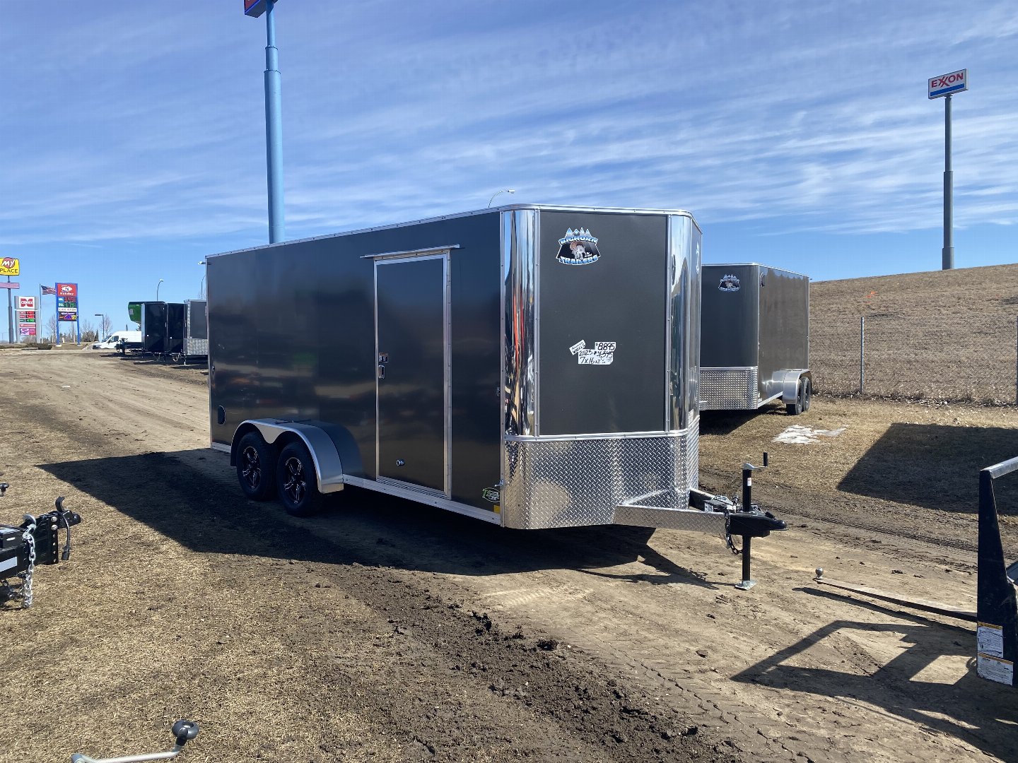 New 2025 Bighorn R&M 7x16 + 2’V SUPERIOR QUALITY Rear Ramp Enclosed ...