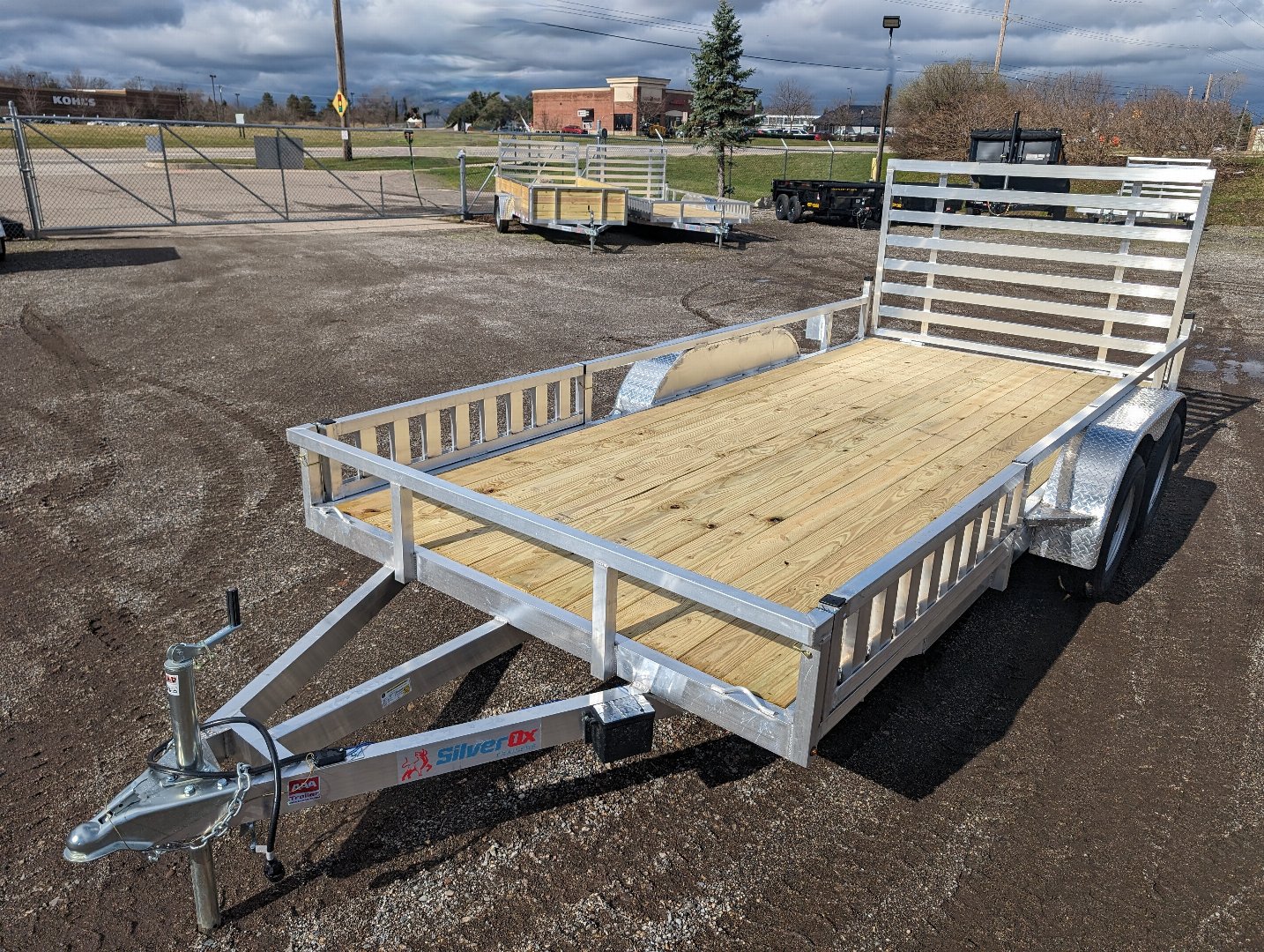 New 2024 SILVER OX 7x16 Tandem ATV Trailer w Side Ramps Aluminum ...