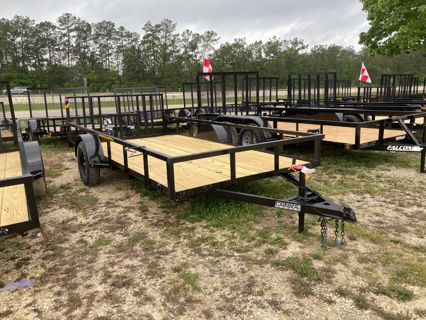 New 2024 Caliber Trailer Mfg 6.6x14 SA Utility Trailer w/3' Gate & 2 ...