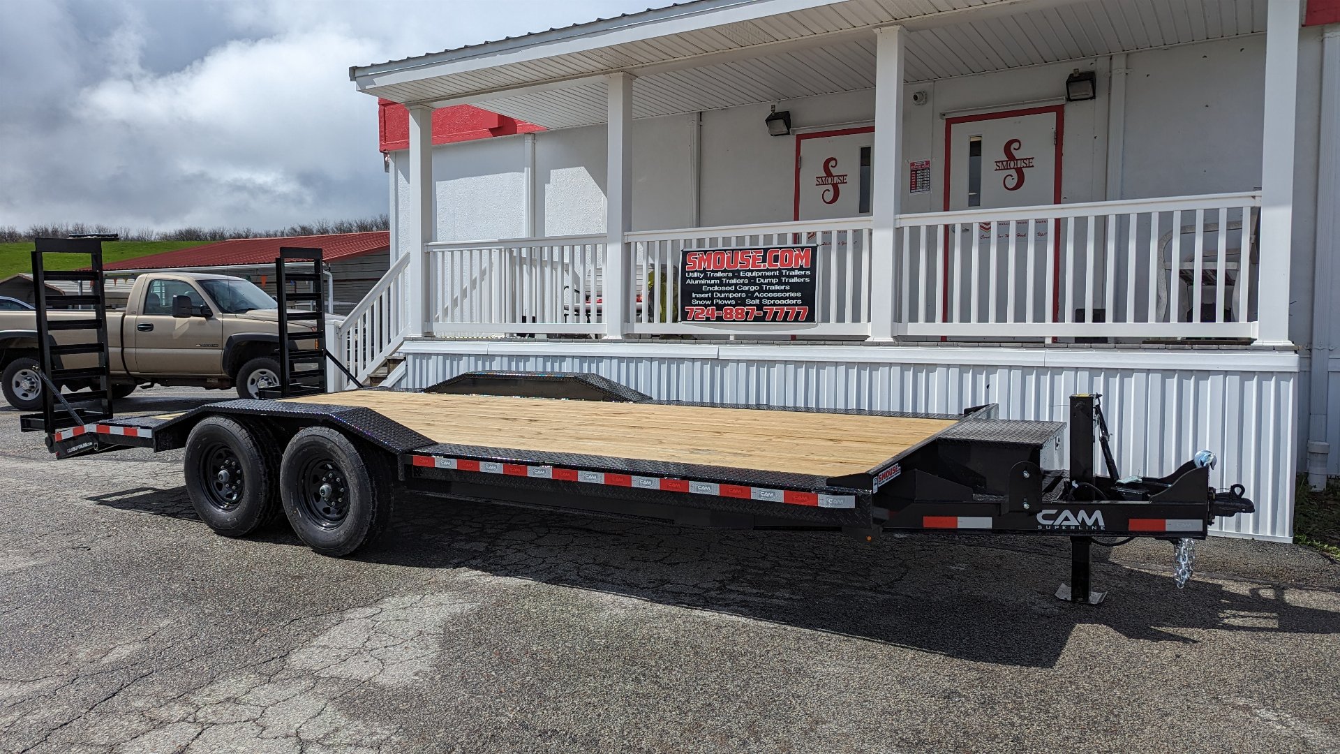New 2024 CAM Superline 20' Channel Equipment Hauler w/ Drive Over ...