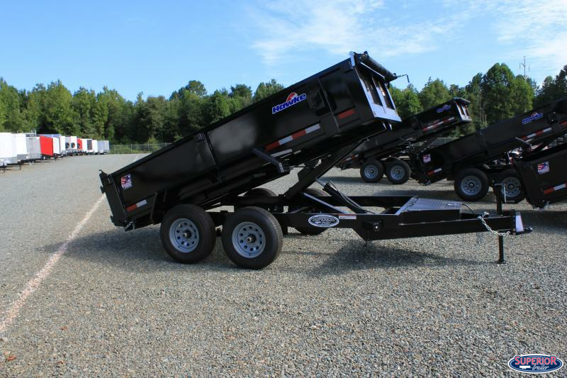 New 2024 HAWKE TRAILERS 6X12 10K Dump w/ Spreader Gate Ramps and Tarp ...