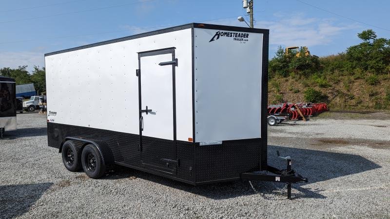 New 2024 Homesteader 7x14 Intrepid "OHV" V-Nose Cargo Trailer w/ Ramp ...
