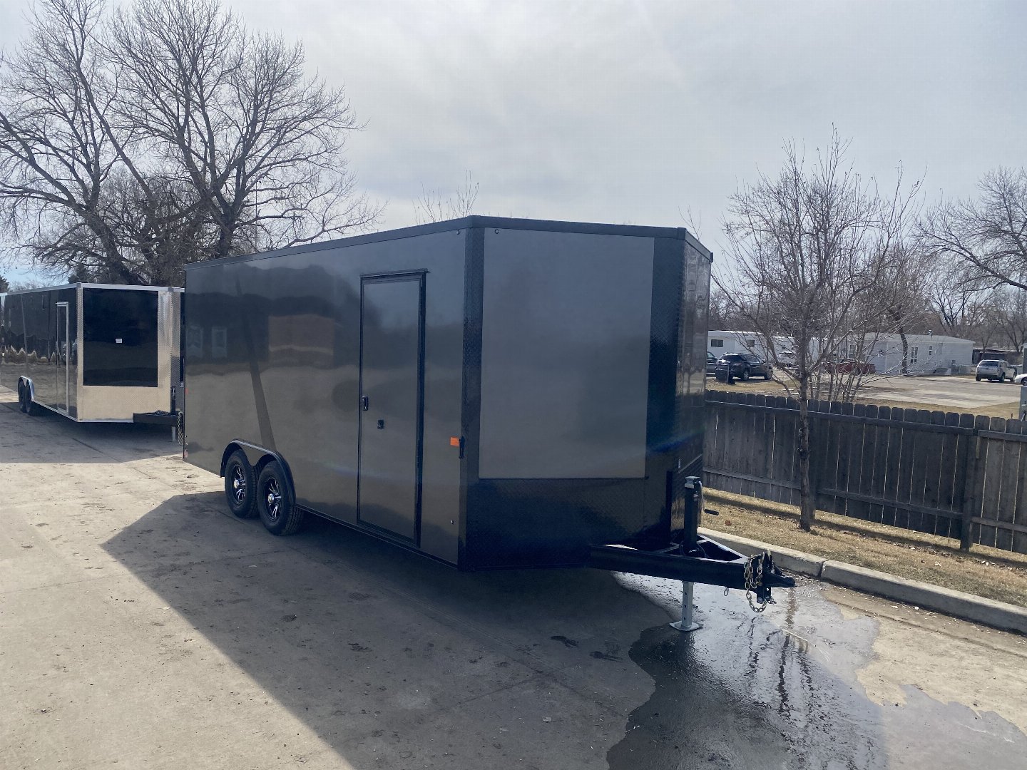 New NEW 2024 AERO 8.5x18 +2’V TALL 7’ BLACKOUT EDITION QUALITY Enclosed ...