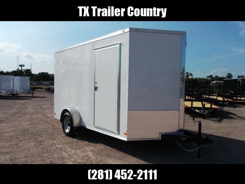 New 2024 Covered Wagon Cargo Trailer 7x12 Single Axle Cargo / Enclosed ...