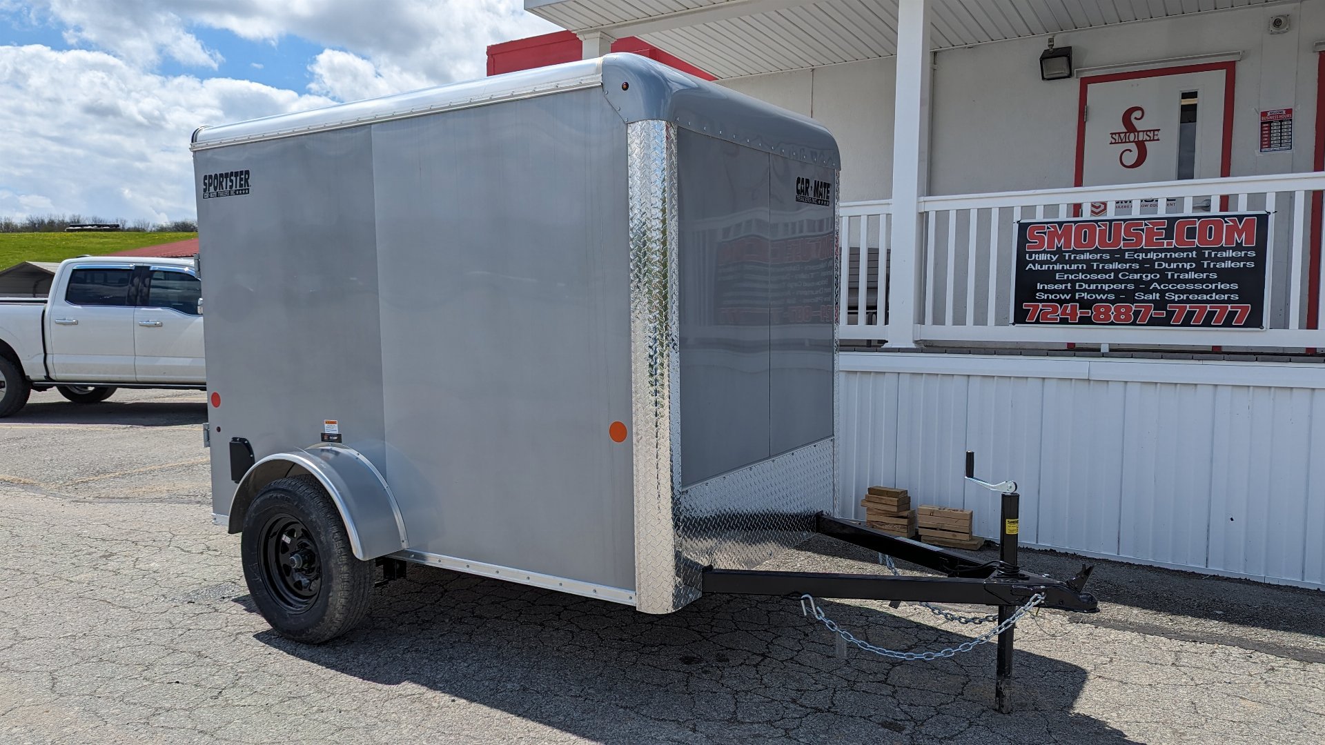 New 2024 Car Mate 5x8.5 Sportster Cargo Trailer w/ Ramp (6" Add'l ...