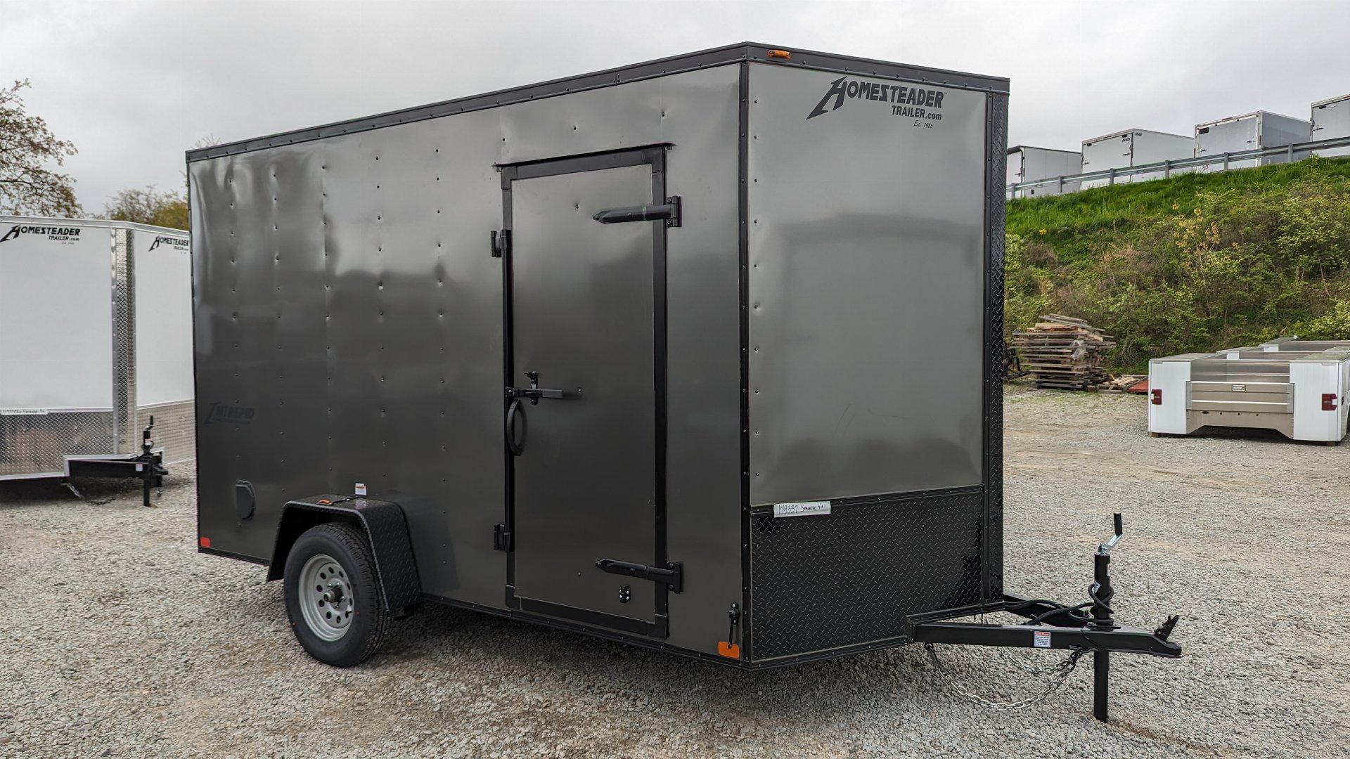 New 2024 Homesteader 7x12 Intrepid V-Nose Cargo Trailer w/ Ramp Door ...