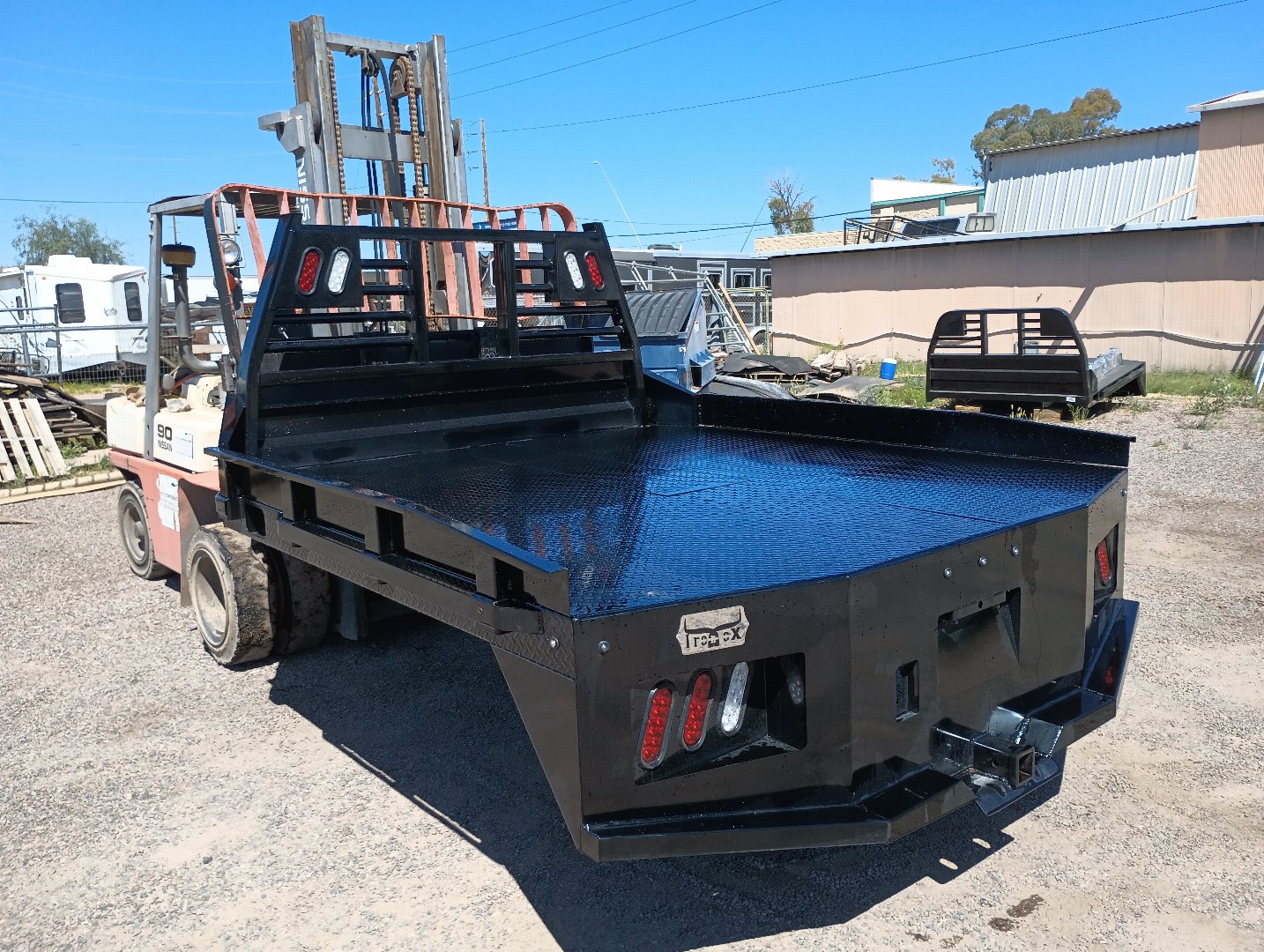 New 2024 Iron Ox FLATBED W/ GOOSENECK RAM DUALLY TAKE OFF Truck Bed ...