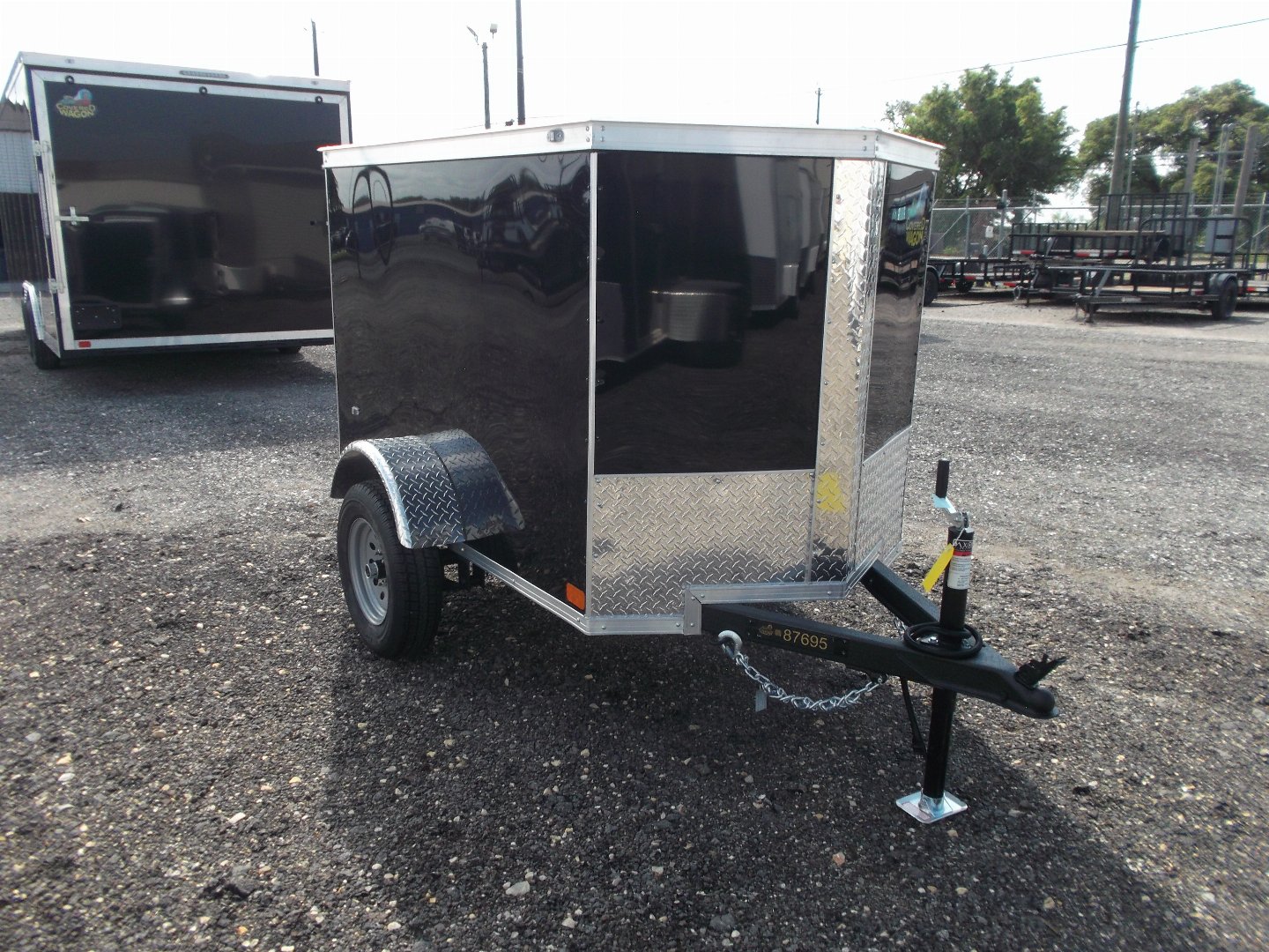 New 2024 Covered Wagon Trailers 4x6 Single Axle Cargo Trailer ...