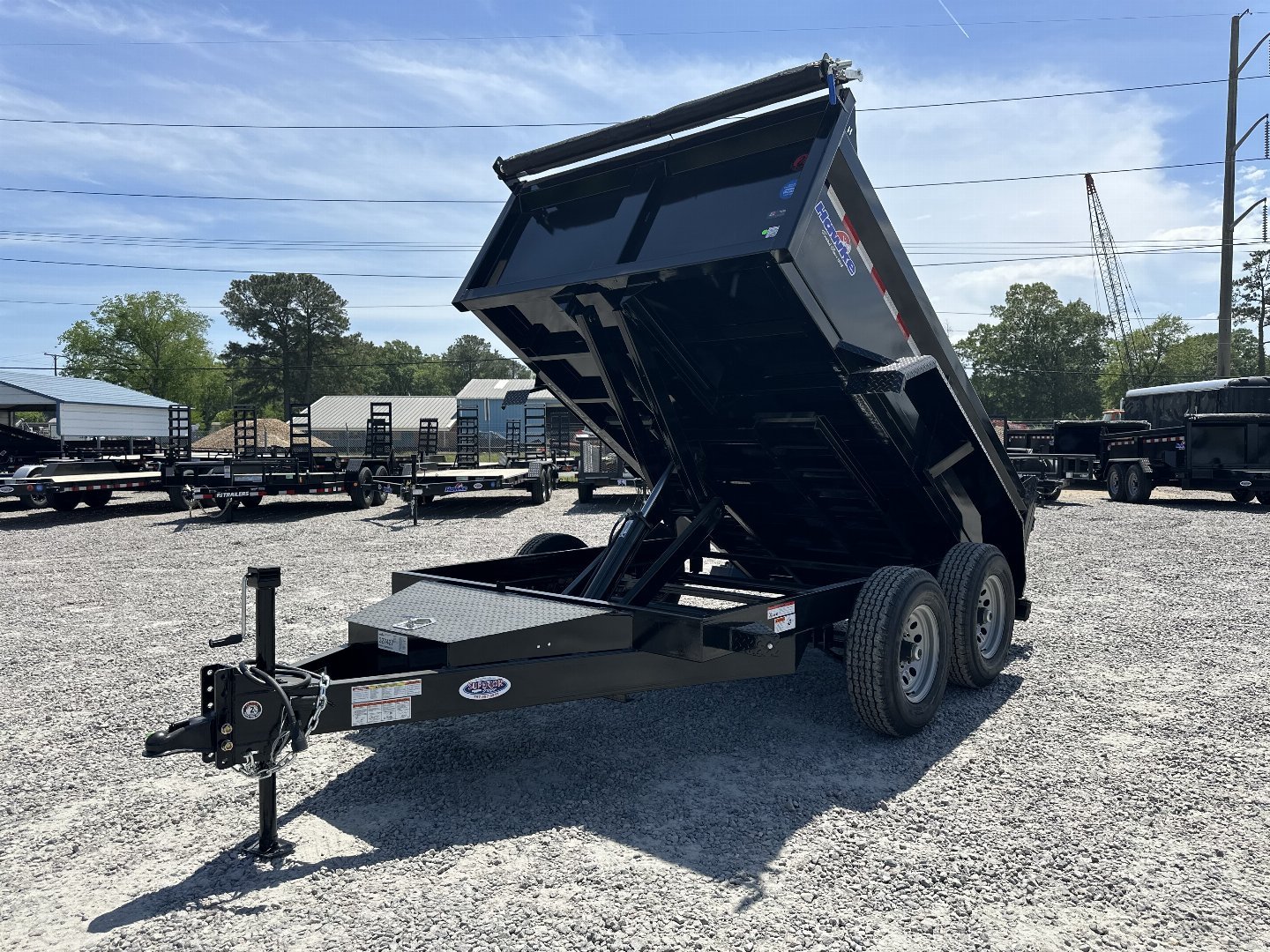 New 2024 HAWKE TRAILERS 6X10 10K Dump w/ Spreader Gate and Ramps Dump ...