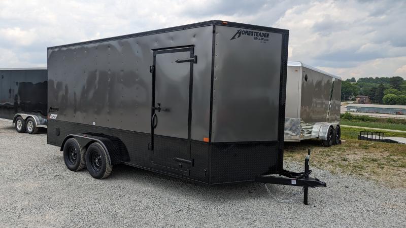 New 2024 Homesteader 7x16 Intrepid "OHV" V-Nose Cargo Trailer w/ Ramp ...