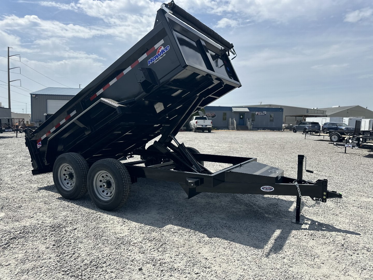 New 2024 HAWKE TRAILERS 7x12 12K Dump W/ Ramps and Tarp Dump Trailer ...