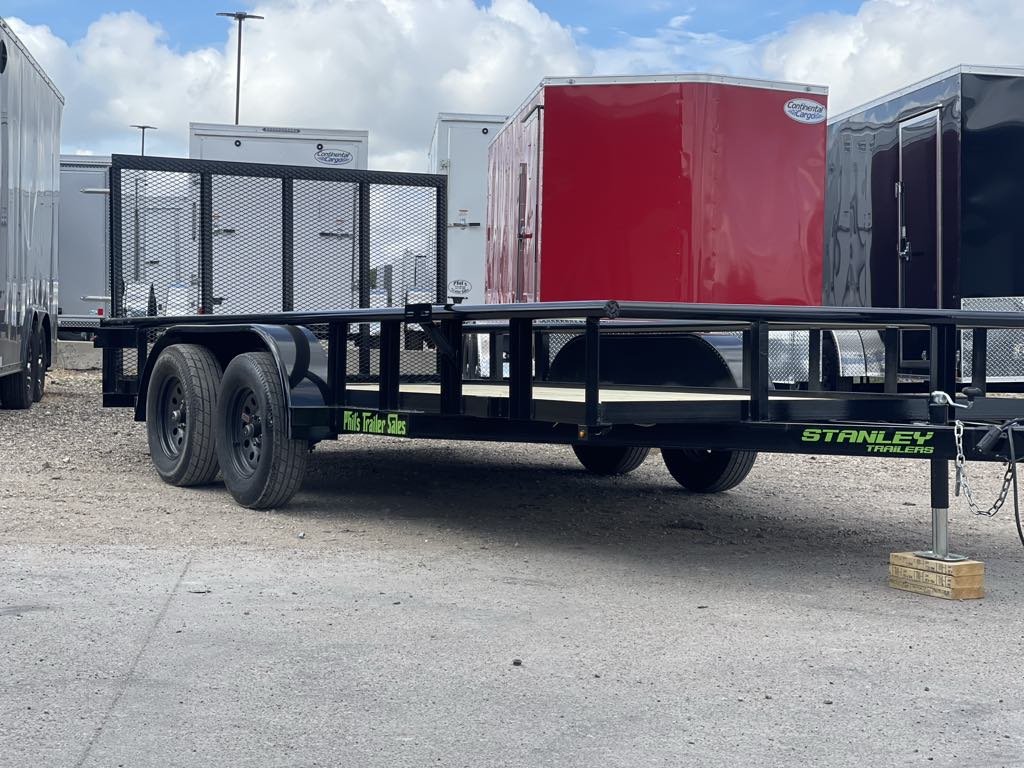 New 2024 Stanley Trailers UTILITY TRAILER 83X18 PIPE TOP WITH REAR GATE ...