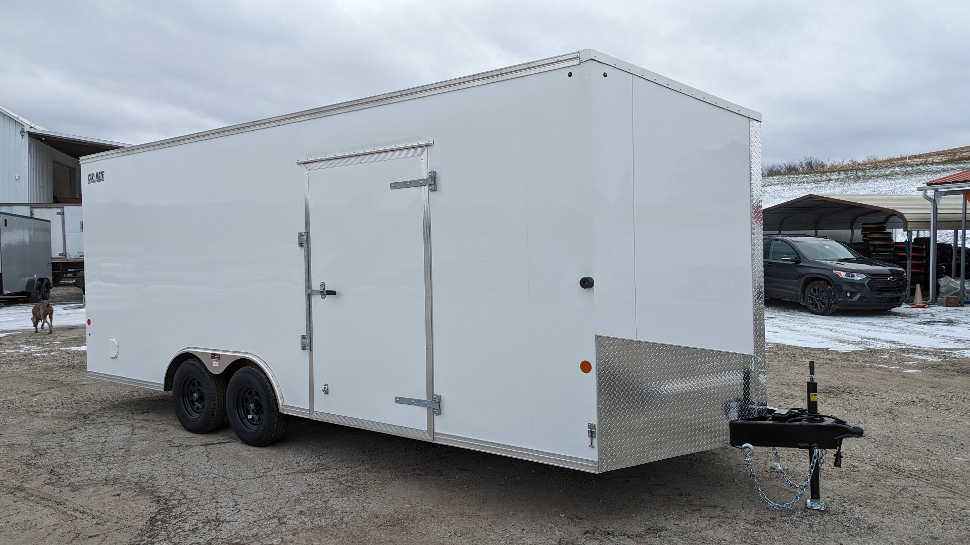 New 2024 Car Mate 8.5 x 20 HD Avalanche V-Nose Car Hauler w/ Ramp (9990 ...