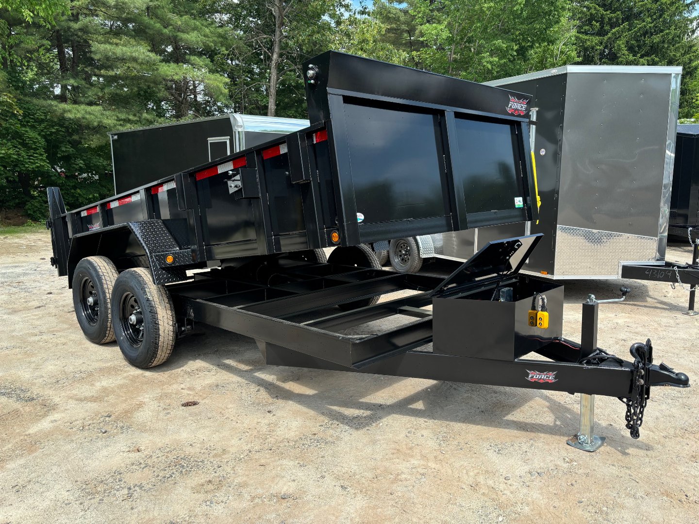 New 2025 Force 7X14 Dump Trailer/ Scissor Hoist/ Tarp Kit/ 14k GVW ...