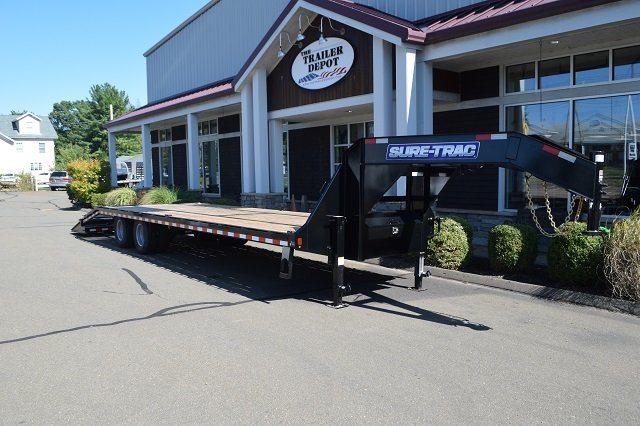 Used SURE-TRAC 8’6″ X 25′ + 5′ LOW PROFILE DECKOVER GOOSENECK TRAILER ...