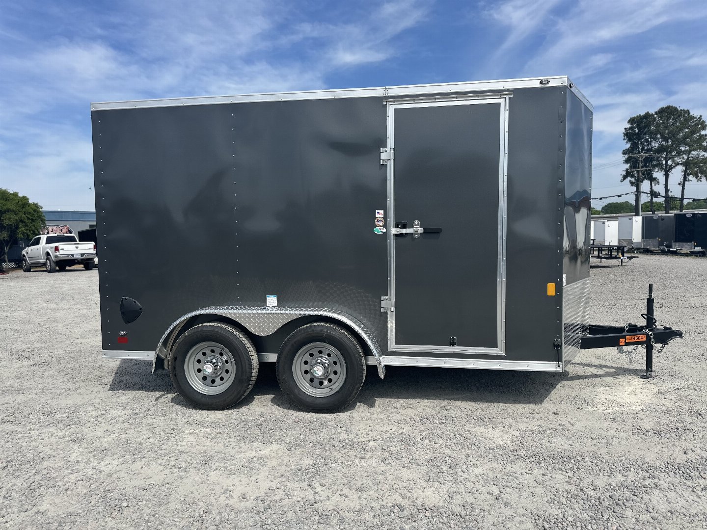 New 2025 CONTINENTAL CARGO 7x12 w/ Ramp Door Cargo / Enclosed Trailer ...