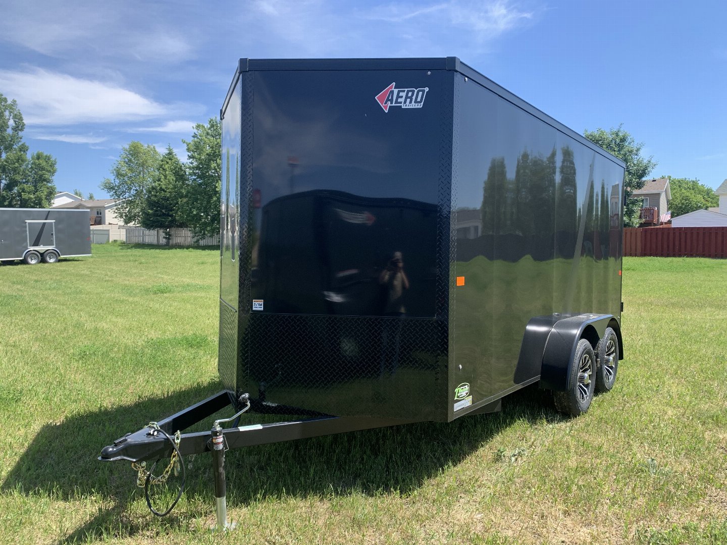 New NEW 2024 AERO 7x14 +2 V ALUMINUM Wheels BLACKOUT Edition QUALITY ...