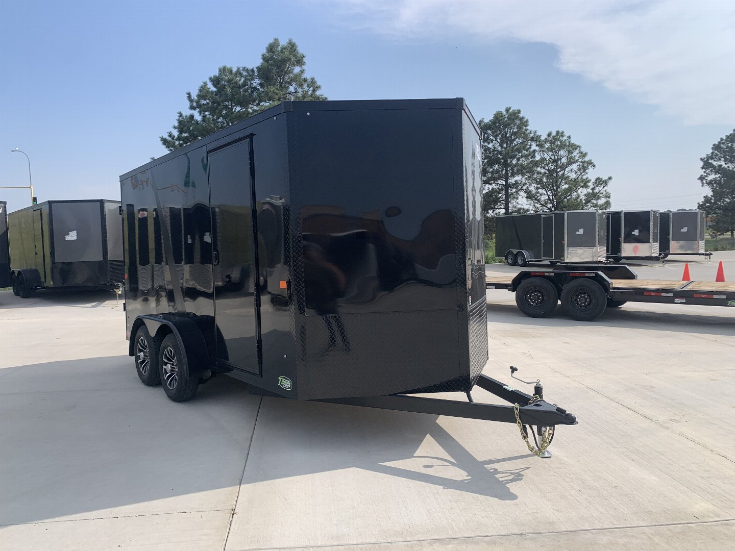 New NEW 2024 AERO 7x14 +2 V ALUMINUM Wheels BLACKOUT Edition QUALITY ...