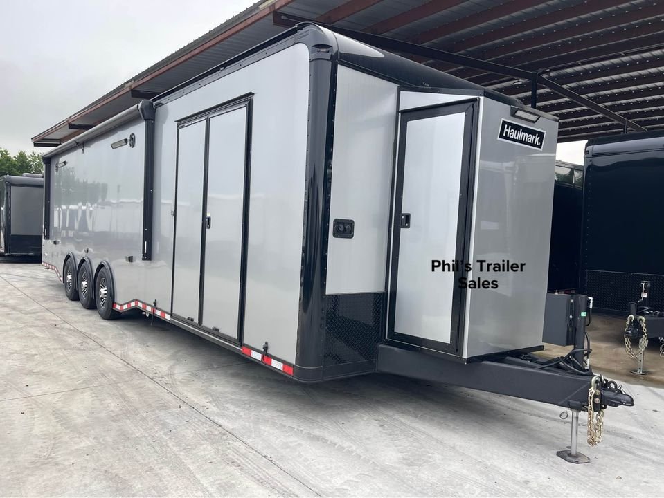 New 2024 Haulmark 34 EDGE PRO BATHROOM Car / Racing Trailer AWNING ...