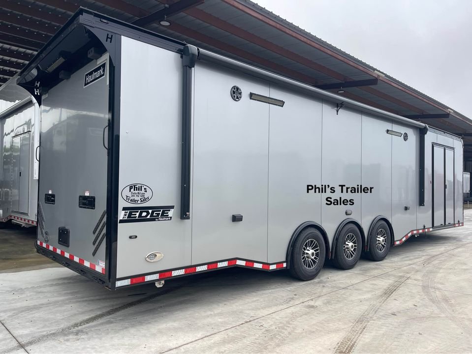New 2024 Haulmark 34 EDGE PRO BATHROOM Car / Racing Trailer AWNING ...