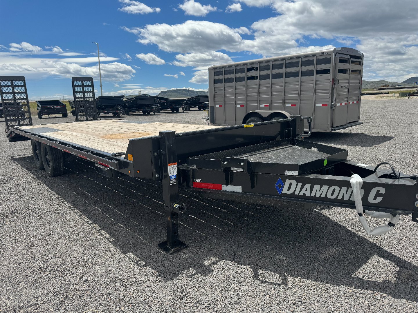 New 2024 Diamond C Trailers 24' Deckover Trailer | Three Forks Montana