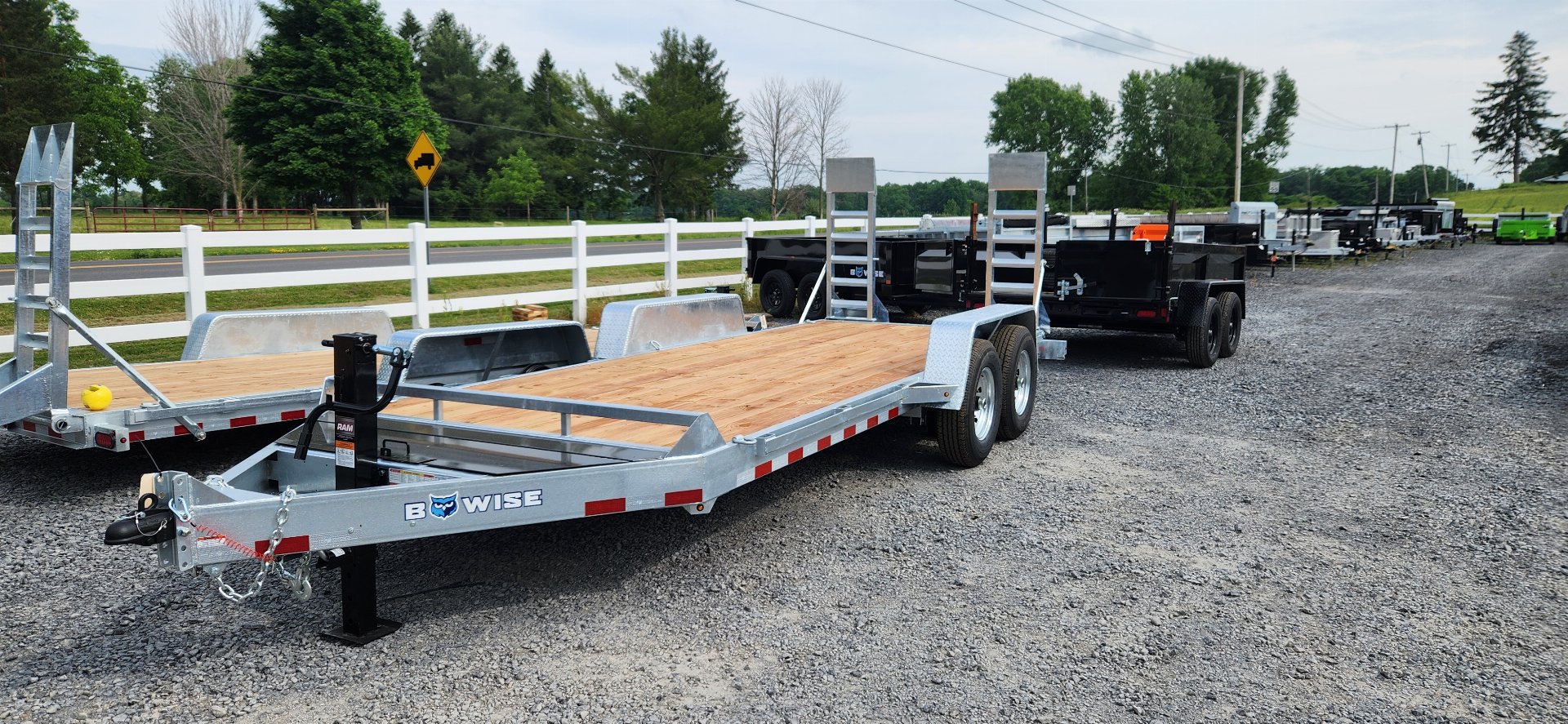 New 2025 BWISE EH14 82x20 14K Tandem Axle Equipment Trailer | Penn Yan ...