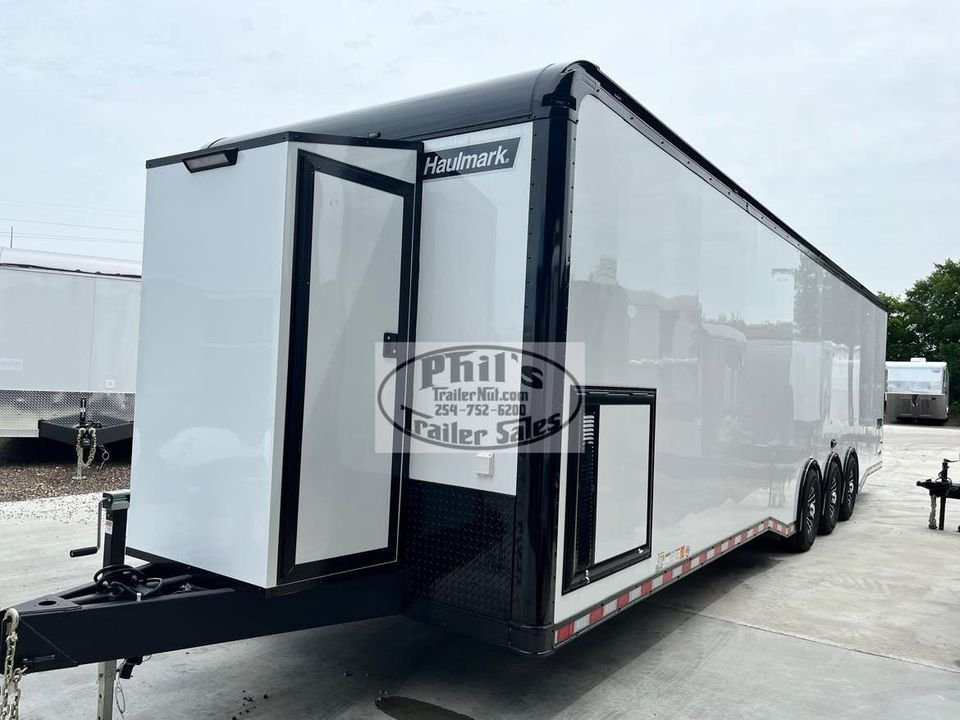 New 2025 HAULMARK 34' EDGE PRO Car / Racing Trailer AWNING / AIRLINES ...