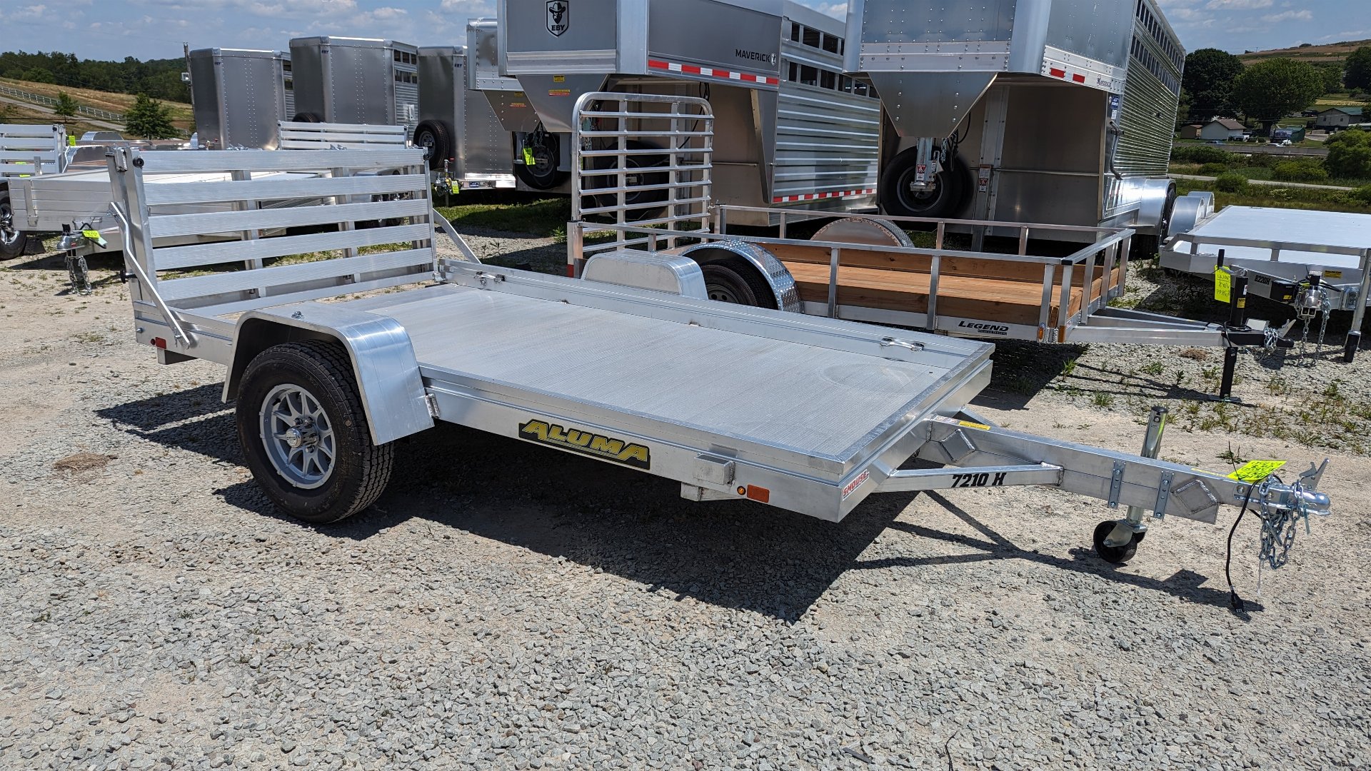 New 2025 Aluma 6 x 10 HD Utility Trailer w/ Bi-Fold Gate | Mount ...