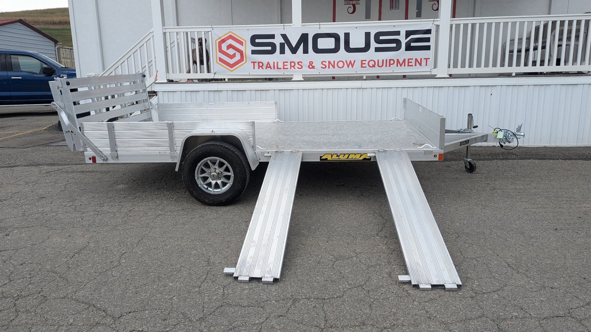 New 2025 Aluma 6'9" x 12 SR Utility Trailer w/ Side Ramps/Solid Rear ...