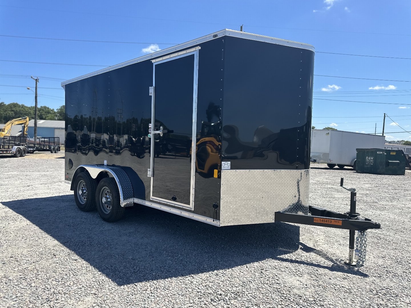 New 2025 CONTINENTAL CARGO 7x14 Enclosed Trailer w/ Rear Wing & Ramp ...