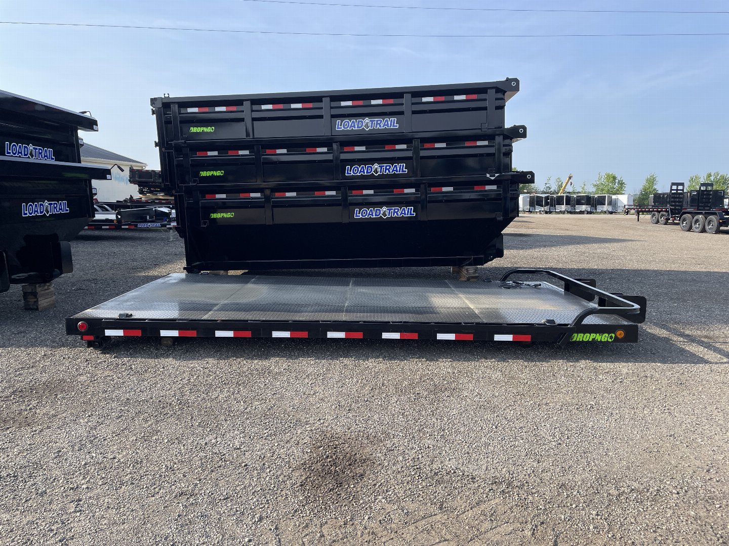 New 2024 LOAD TRAIL 102"x16' Roll Off Flat Deck Dump Bin Trailer ...
