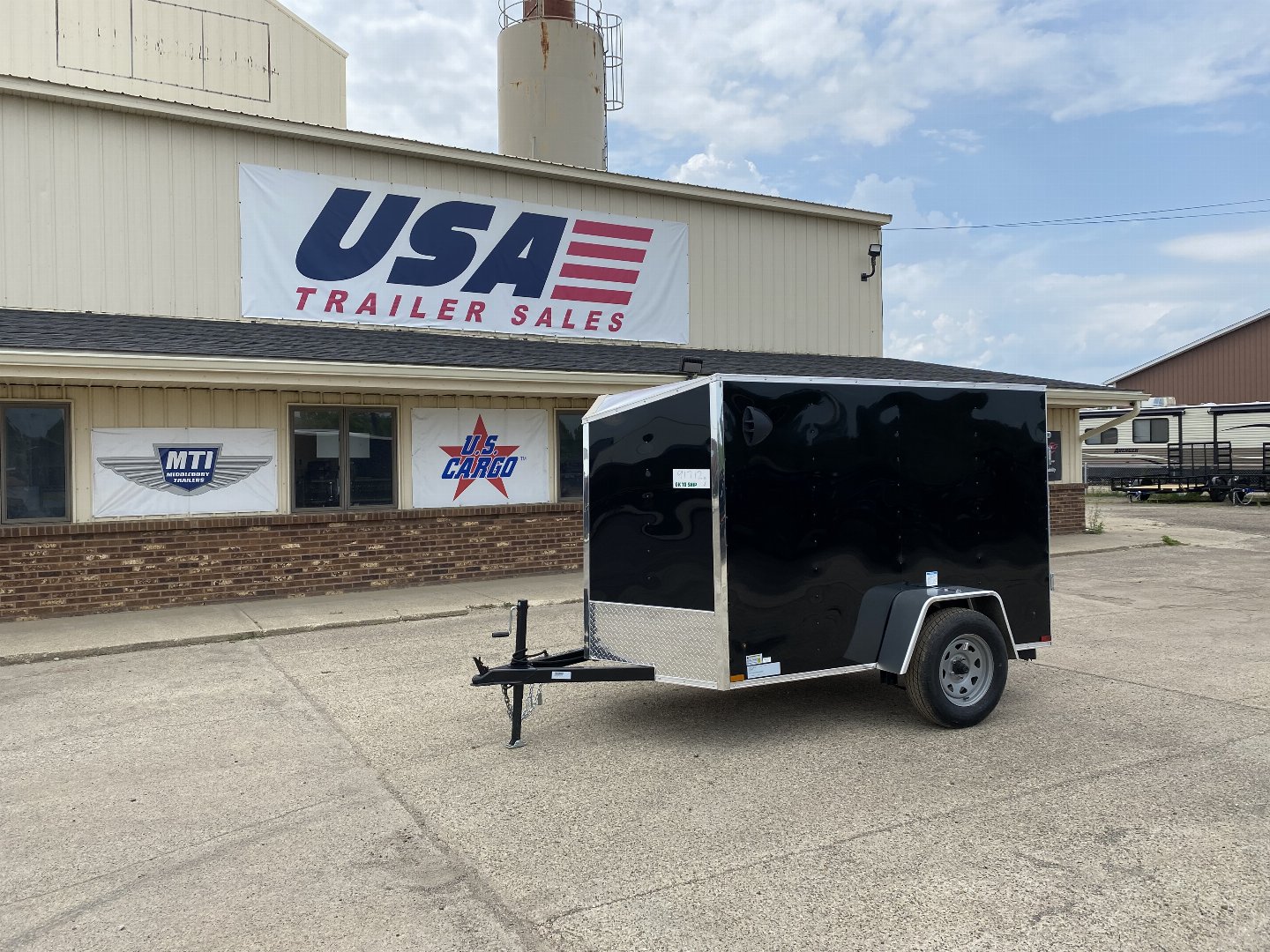 New 2025 US CARGO Scout 5x8 V-Nose Ramp Door Cargo / Enclosed Trailer ...