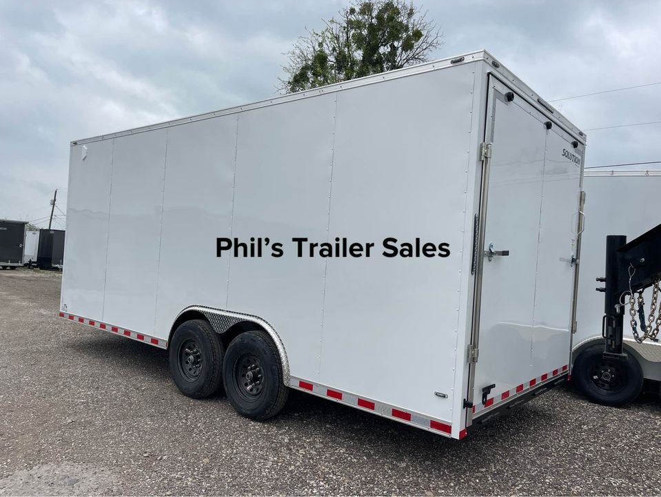 New 2024 8.5 X 16 14K ENCLOSED TRAILER 7' 4" INTERIOR HT Cargo ...